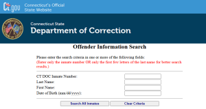 Connecticut Jail Inmate Lookup
