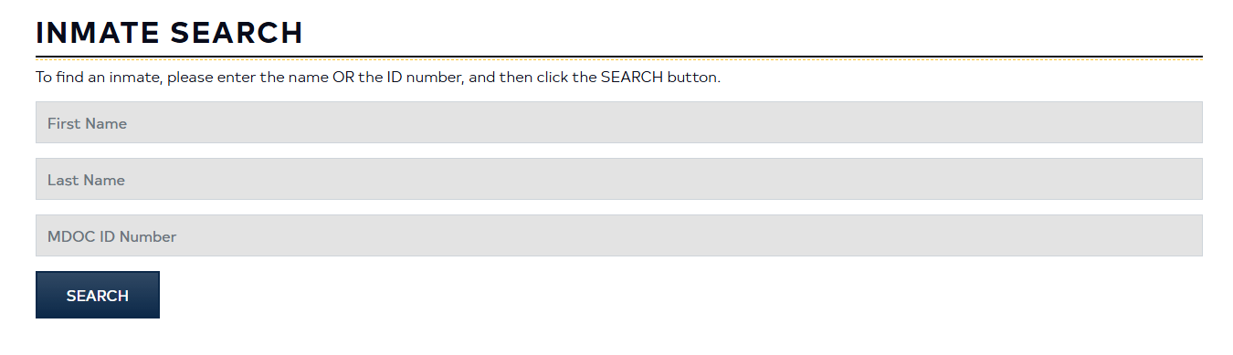 Mississippi Jail Inmate Lookup
