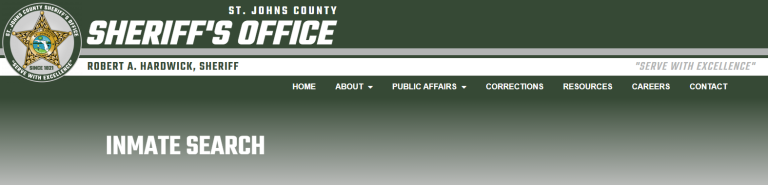 St Johns Jail Inmate Lookup