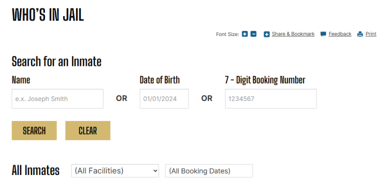 Stanislaus County Jail Inmate Lookup
